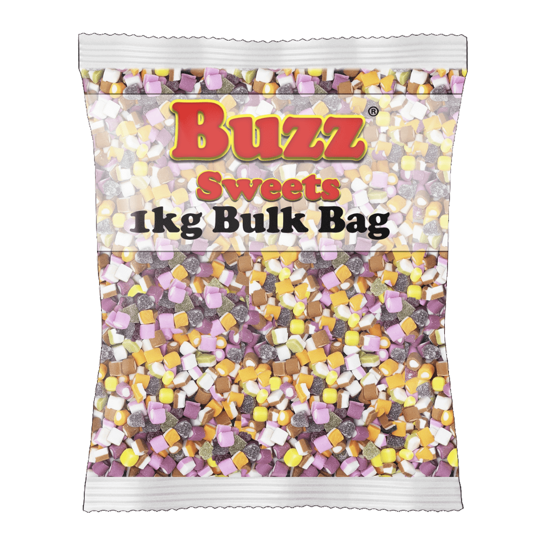 Buzz Sweets UK - Bulk 1 kg Bag of Dolly Mix