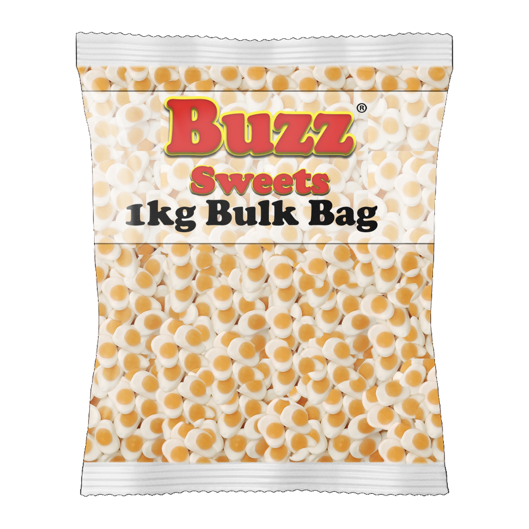 Bulk 1kg Bags of Fried Eggs - Buzz Sweets UK